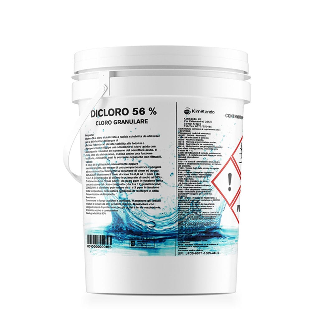 Dicloro 56% 25 kg Cloro Granulare - Kimikando