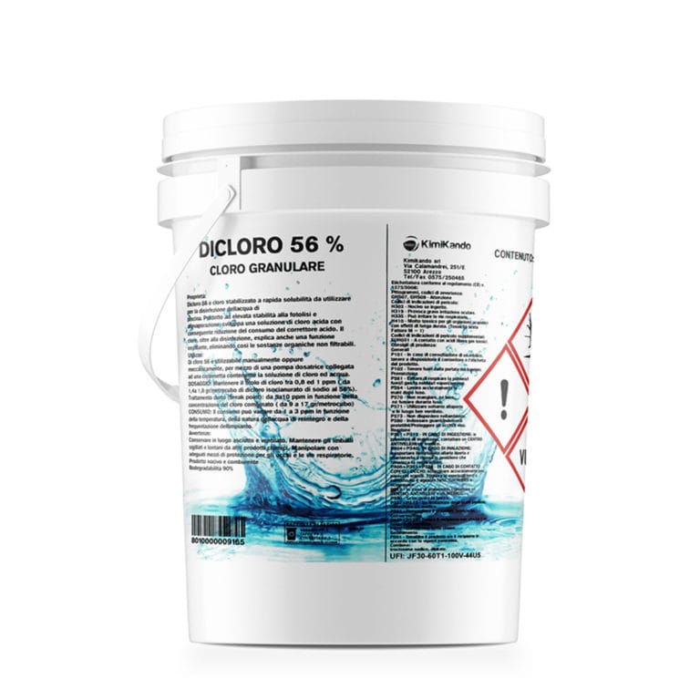 Dicloro 56% 25 kg Cloro Granulare - Kimikando